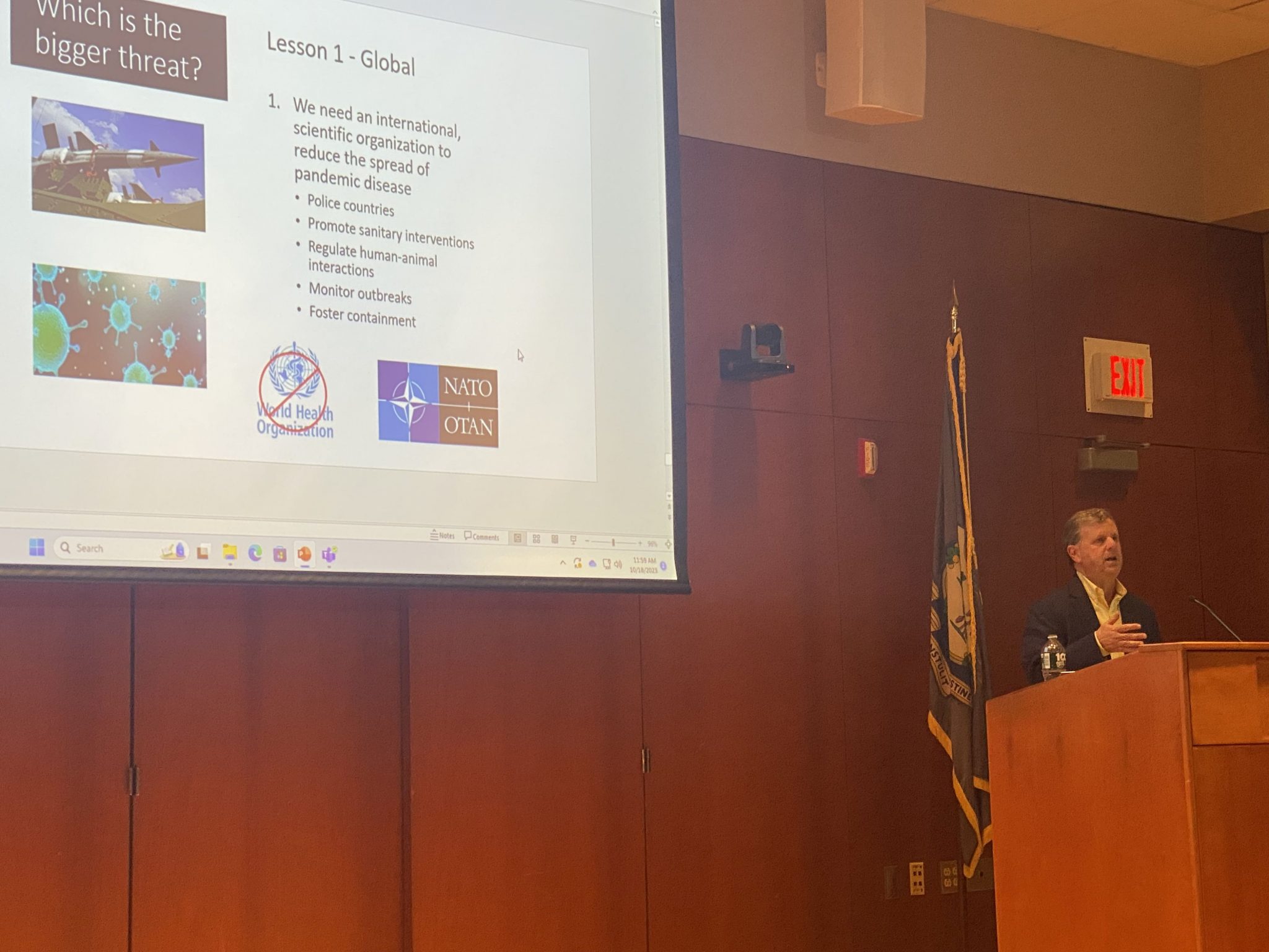 Professor David Cutler Talks to Students of the Department of Economics ...